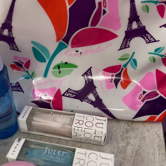 Lancome | Makeup | Lancome Skincare And Makeup Set With Colorful Pouch ...